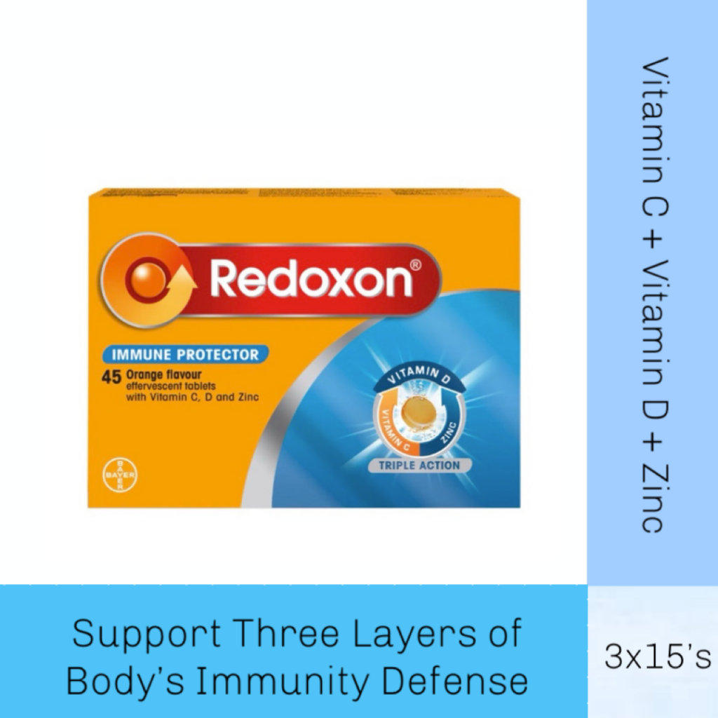 Redoxon Triple Action Effervescent Tabs 3×15’s – Medimart